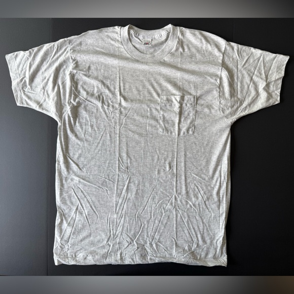 BVD | Shirts | Vintage Bvd Pocket Tee Xxl Single Stitch Light Heather ...